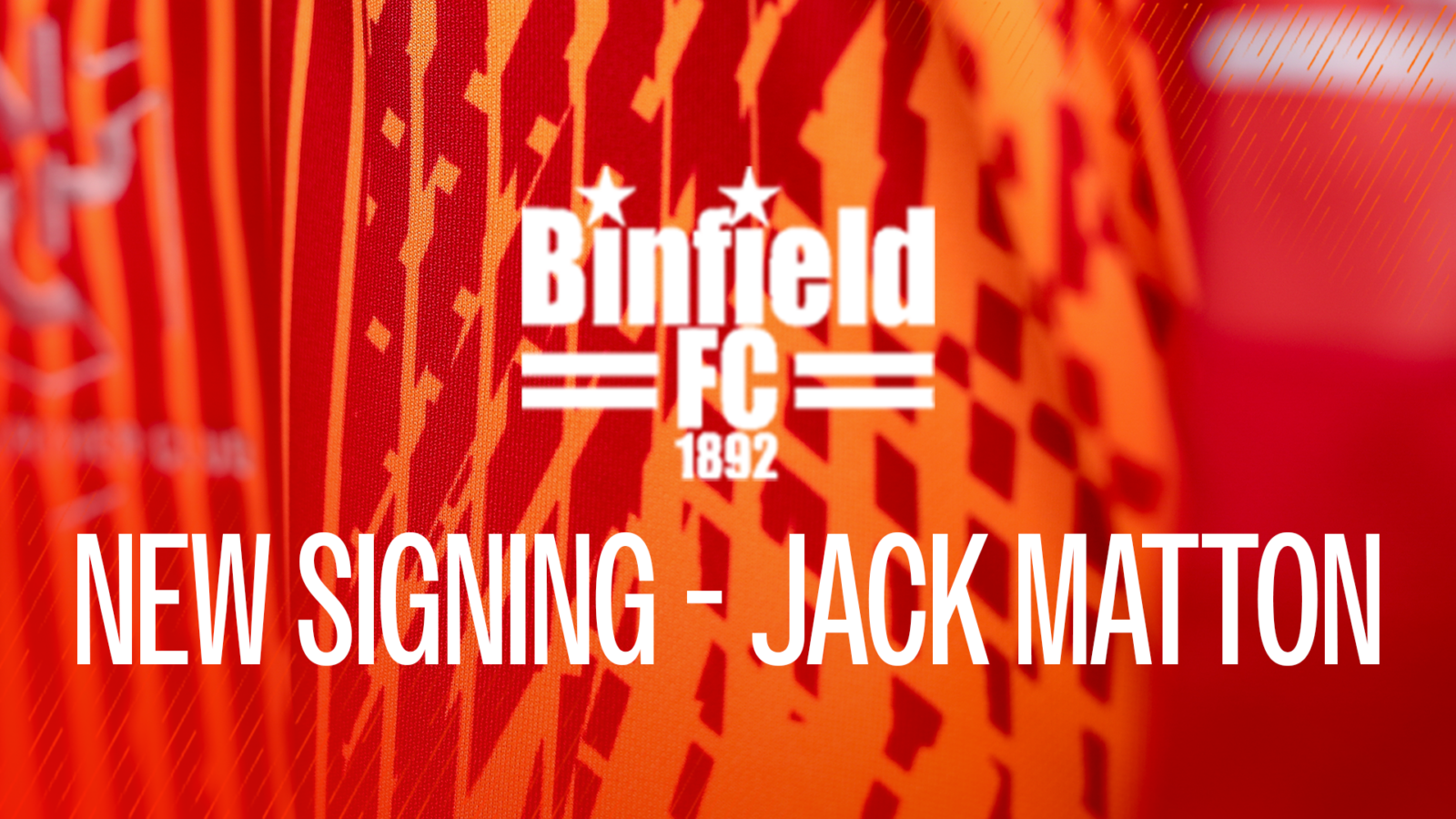 Binfield FC New Signing: Jack Matton – Binfield FC